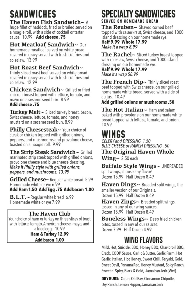 The Haven Lounge | Johnstown Eats